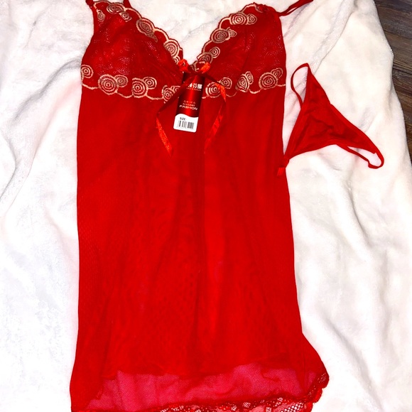 Risky | Intimates & Sleepwear | Fire Red Teddy Lingerie | Poshmark